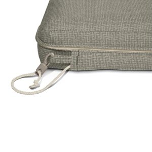 Duck Covers Classic Accessories Weekend Water-Resistant Outdoor Dining Seat Cushion, 19 x 19 x 3 Inch, Moon Rock