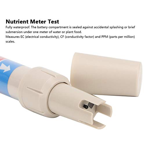 BTIHCEUOT Truncheon Nutrient Meter, Conductivity Nutrient Meter, Nutrient Meter Test Nutra Wand Truncheon Hydroponic EC/PPM/CF Hydroponics Readers