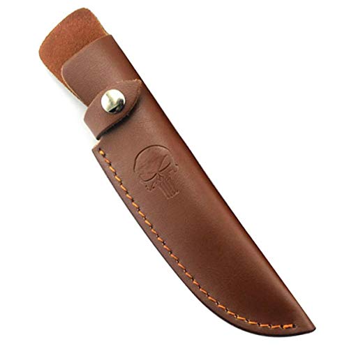 Leather Knife Sheath Fixed Blade Knife Leather Belt Loop Case Leather Sheath Holder with Snap Closure Holder Belt Loop Case Leather Pouch Sheath