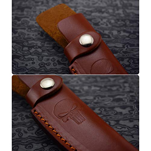 Leather Knife Sheath Fixed Blade Knife Leather Belt Loop Case Leather Sheath Holder with Snap Closure Holder Belt Loop Case Leather Pouch Sheath