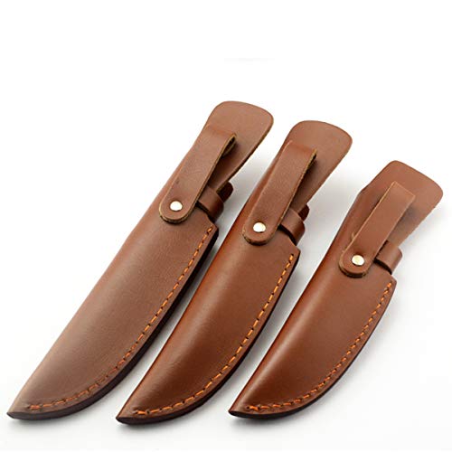 Leather Knife Sheath Fixed Blade Knife Leather Belt Loop Case Leather Sheath Holder with Snap Closure Holder Belt Loop Case Leather Pouch Sheath