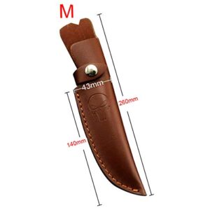 Leather Knife Sheath Fixed Blade Knife Leather Belt Loop Case Leather Sheath Holder with Snap Closure Holder Belt Loop Case Leather Pouch Sheath