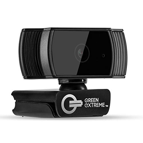 Green Extreme T200 HD Webcam with Microphone, 1080P HD Webcam 30FPS Widescreen Mode Streaming Computer Web Camera Hi-Speed USB Computer Camera for PC Laptop Desktop Video Calling (Each)