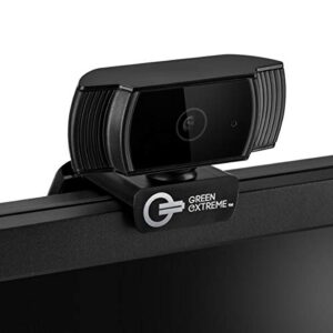 Green Extreme T200 HD Webcam with Microphone, 1080P HD Webcam 30FPS Widescreen Mode Streaming Computer Web Camera Hi-Speed USB Computer Camera for PC Laptop Desktop Video Calling (Each)