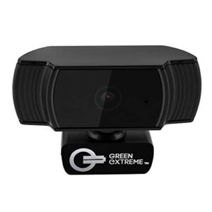 Green Extreme T200 HD Webcam with Microphone, 1080P HD Webcam 30FPS Widescreen Mode Streaming Computer Web Camera Hi-Speed USB Computer Camera for PC Laptop Desktop Video Calling (Each)