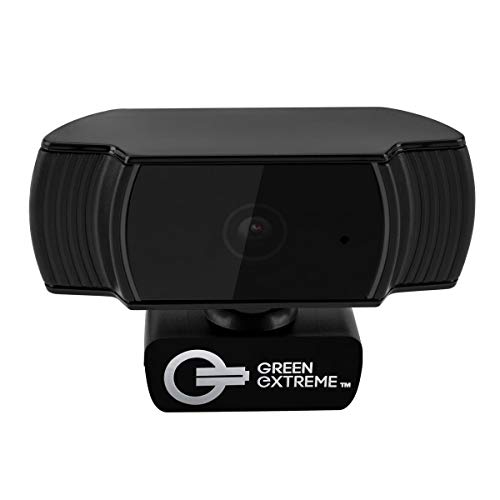 Green Extreme T200 HD Webcam with Microphone, 1080P HD Webcam 30FPS Widescreen Mode Streaming Computer Web Camera Hi-Speed USB Computer Camera for PC Laptop Desktop Video Calling (Each)