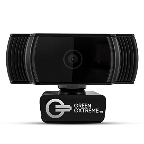 Green Extreme T200 HD Webcam with Microphone, 1080P HD Webcam 30FPS Widescreen Mode Streaming Computer Web Camera Hi-Speed USB Computer Camera for PC Laptop Desktop Video Calling (Each)