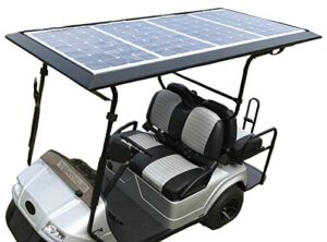 tektrum universal 400 watt 400w 48v solar panel battery charger kit for golf cart - charge while driving, save electricity bill, extend battery life, emergency