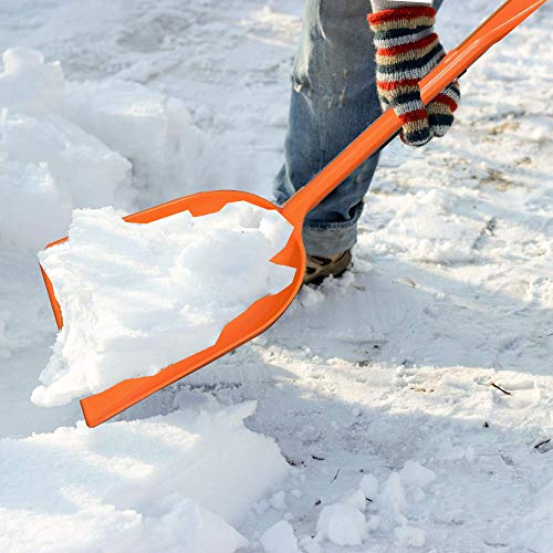 Ashman Plastic Snow Shovel with Durable Multi-Purpose Snow Plastic Shovel. (1 Pack)