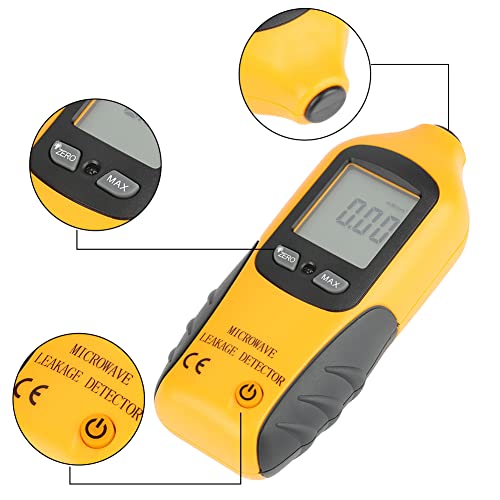 EMF Measuring Instrument, Akozon HT-M2 Digital LCD Display Microwave Leak Detector Supernatural Research Instrument Ghost Meter EMF Sensor Built-in Alarm Function