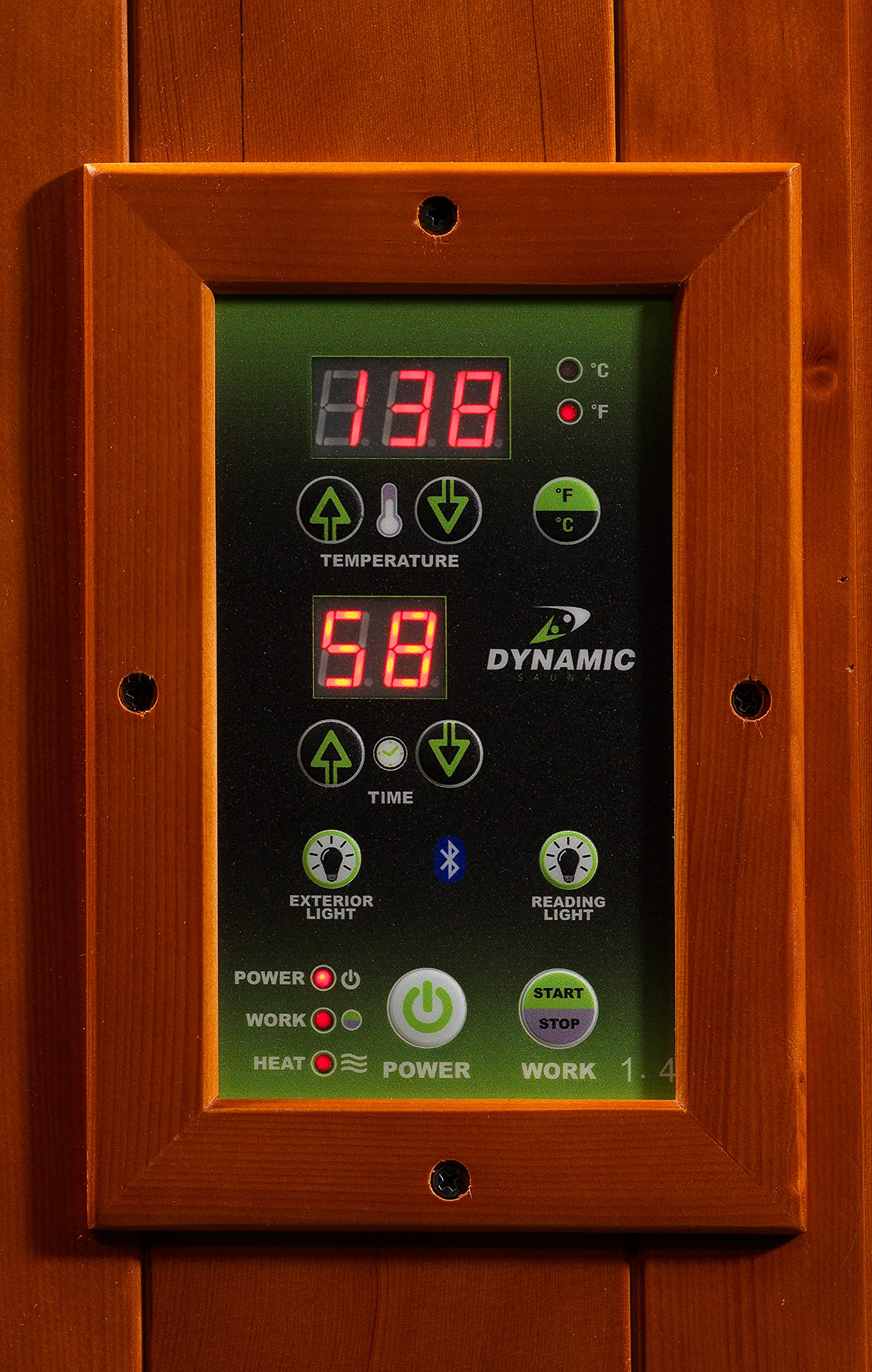 Dynamic Lugano 3-Person Low EMF (Under 8MG) FAR Infrared Sauna (Canadian Hemlock)