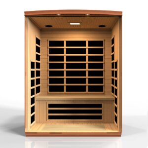 Dynamic Lugano 3-Person Low EMF (Under 8MG) FAR Infrared Sauna (Canadian Hemlock)