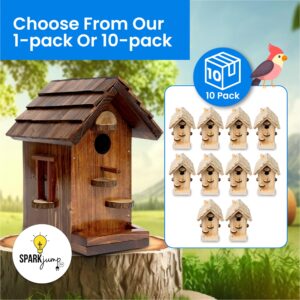 SparkJump Cedar Wood DIY Bird House Kit for Kids and Adults