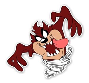 taz tornado 90s kid cartoon vinyl sticker