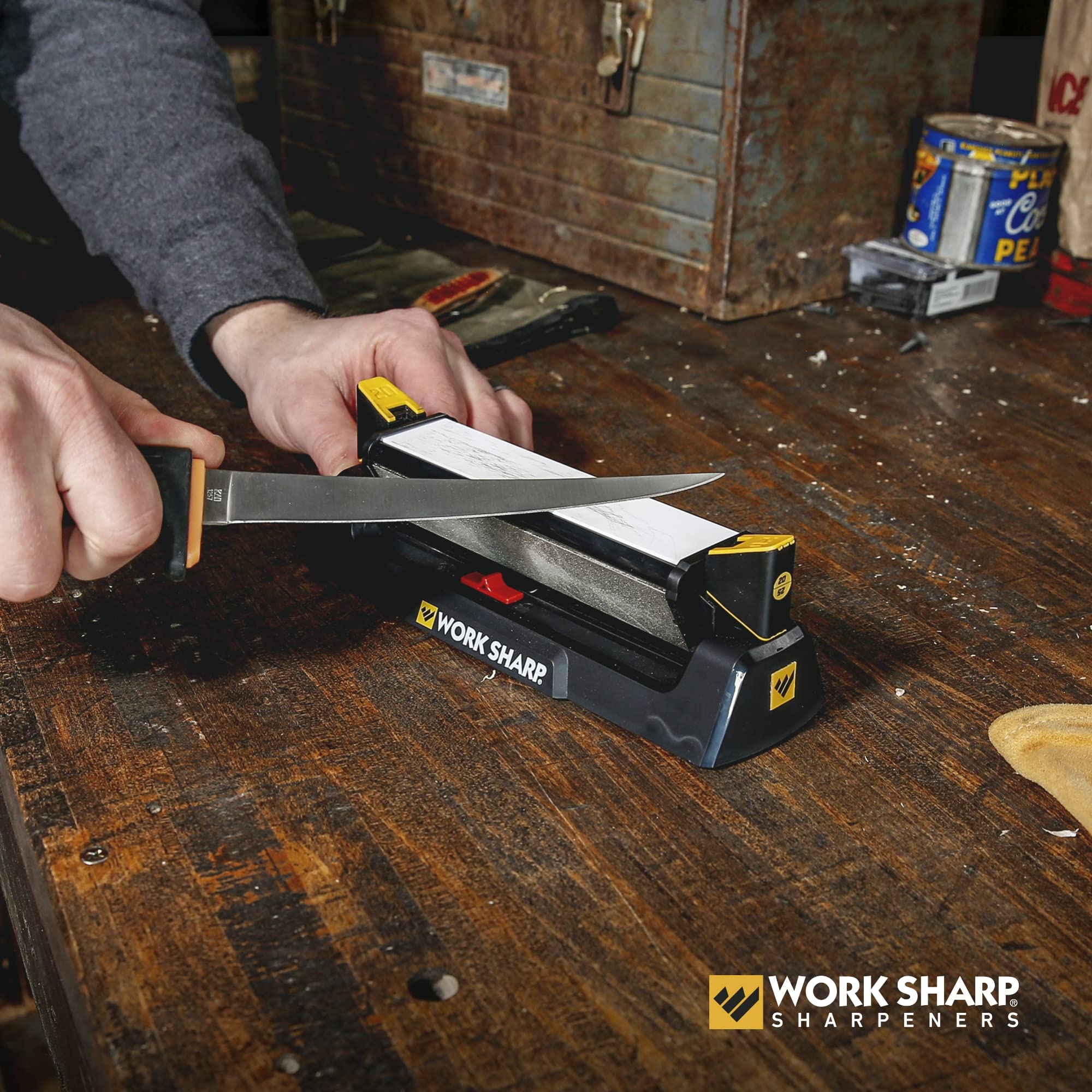 Work Sharp WSBCHBSS Benchstone Knife Sharpener Black