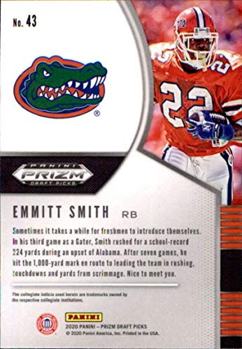 2020 Panini Prizm Draft #43 Emmitt Smith Florida Gators Football Trading Card