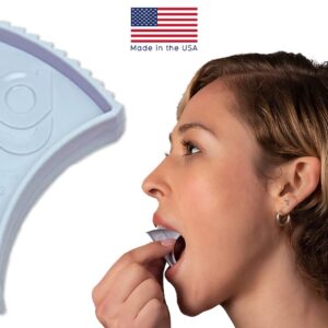 Gentle Jaw Pain Relief Device for TMJ Grinding Clenching Headaches ​Bruxism Caused by Tight Jaw Muscles. Use it to Passively Stretch and ​R​elax Your Jaw Muscles. We Call it Yoga for The Jaw