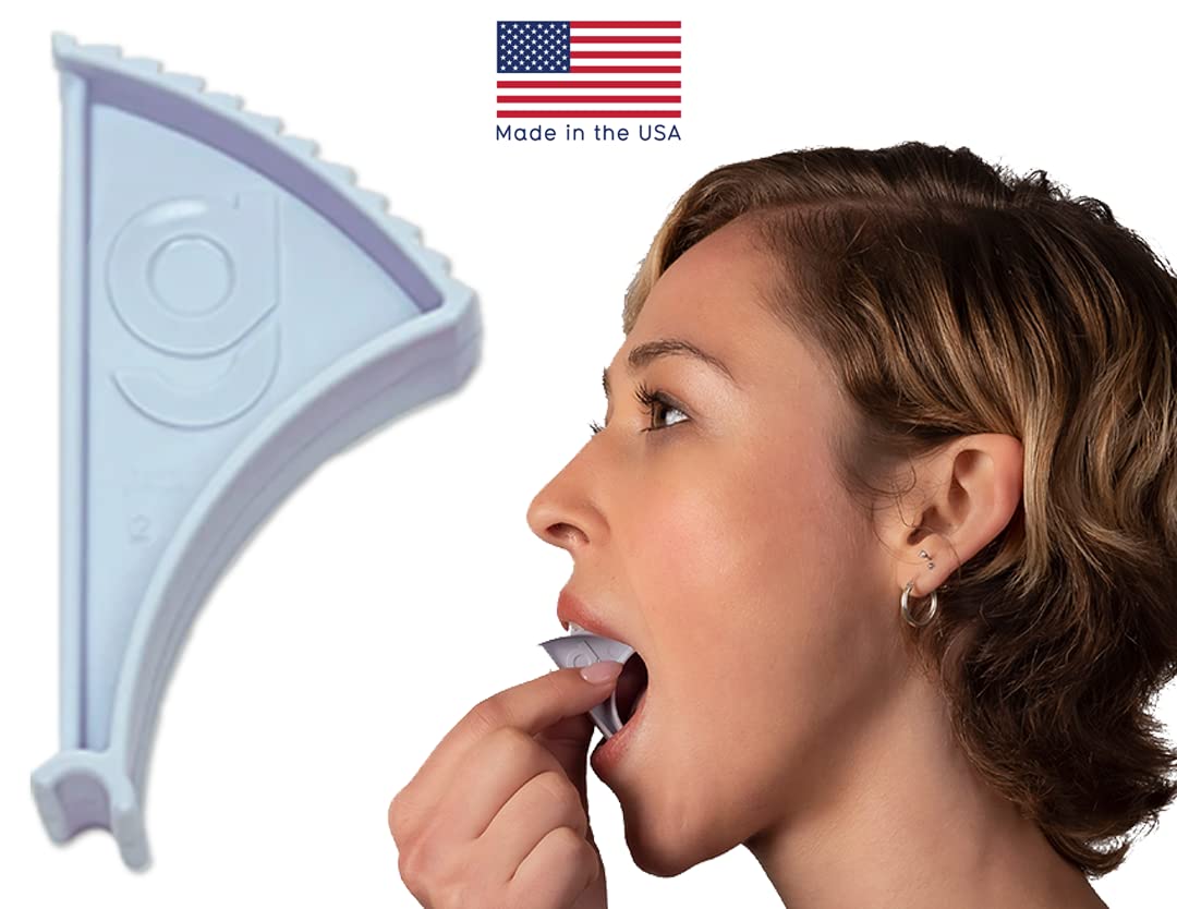 Gentle Jaw Pain Relief Device for TMJ Grinding Clenching Headaches ​Bruxism Caused by Tight Jaw Muscles. Use it to Passively Stretch and ​R​elax Your Jaw Muscles. We Call it Yoga for The Jaw