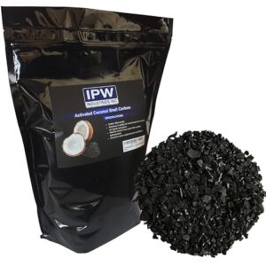 IPW Industries Bulk Activated Carbon - 4x8 Mesh Coconut Shell Granular Activated Charcoal (GAC) for Water Filtration - Replacement Media Carbon Water Filter Media (5 Lbs)