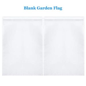 Blank Sublimation Garden Flag DIY Lawn Garden Flags Polyester Banners Flag for Indoor Outdoor Courtyard Decoration, 11.8 x 17.7 Inches (12)