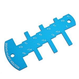 Table Saw Depth Gauge Height Limit Gauge Measuring Ruler Router Depth Gauge Aluminum Alloy Woodworking Tool