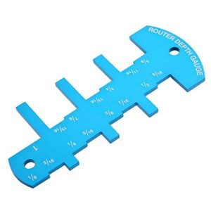 Table Saw Depth Gauge Height Limit Gauge Measuring Ruler Router Depth Gauge Aluminum Alloy Woodworking Tool