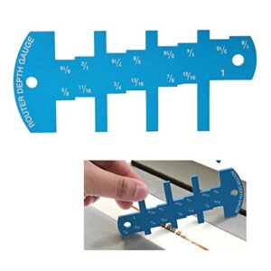 Table Saw Depth Gauge Height Limit Gauge Measuring Ruler Router Depth Gauge Aluminum Alloy Woodworking Tool