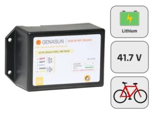 genasun gvb-8-li-41.7v-wp, 8a (input) waterproof voltage boosting mppt solar charge controller for 36 v nominal 10s lithium batteries (ebikes)