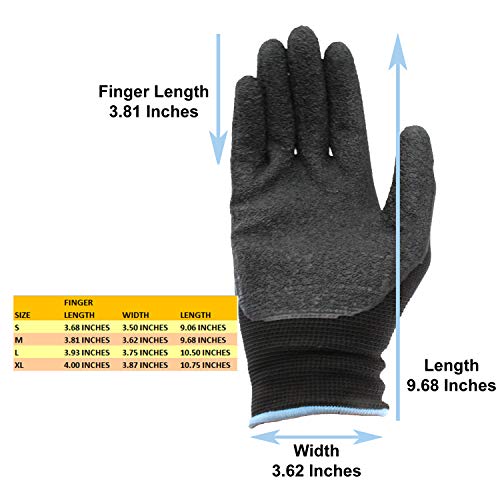 Diesel Protection Pro-Tekk Latex Foam Grip Coated Work Gloves (12 Pairs of Gloves, Size Medium)