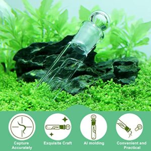 WEAVERBIRD Planaria Trap Catch Trap Leeches Catcher, Clear Glass Leech Trap Tube Catcher 2, 8 Holes for Cherry Shrimp Crystal Red Shrimp Dwarf Shrimp for Aquarium Fish Tank