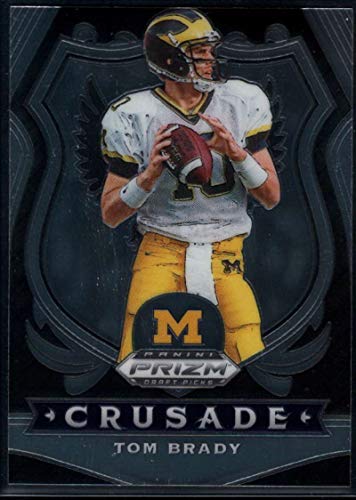 2020 Panini Prizm Draft Picks #100 Tom Brady Crusade From Pack Michigan Wolverines Football