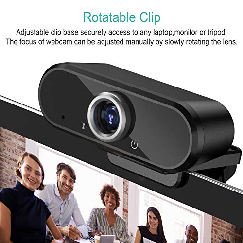 Youlisn 1080P Webcam with Microphone, USB Webcam Streaming Computer External Web Camera for PC Laptop, Computer Camera Suitable for Video Calling Conferencing Recording