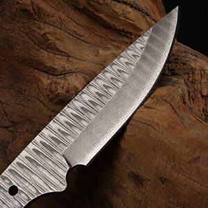 Aibote VG10 Custom Handmade Damascus Stainless Steel Billet Bar Blank Blade for Knife Making|Jewelry Making|Cutlery Making and for Other Making Purpose (300x50x3mm, C)