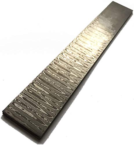 Aibote VG10 Custom Handmade Damascus Stainless Steel Billet Bar Blank Blade for Knife Making|Jewelry Making|Cutlery Making and for Other Making Purpose (300x50x3mm, C)