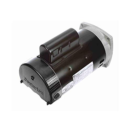 Regal Beloit B2855 Century 2 Horsepower 230V 3450 RPM Stainless Steel Continuous Single Phase Pool Pump Motor with Square Flange for Inground and Above Ground Pools