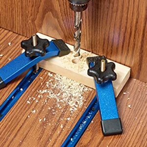 HOTTARGET Aluminum T-track Hold Down Clamps,6-3/8"L x 1-1/4"Width-Woodworking and Clamps (T-track Hold Down Clamps 2pk)