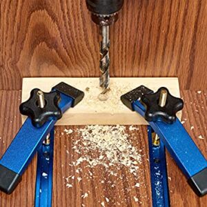 HOTTARGET Aluminum T-track Hold Down Clamps,6-3/8"L x 1-1/4"Width-Woodworking and Clamps (T-track Hold Down Clamps 2pk)