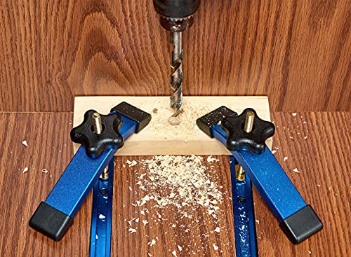 HOTTARGET Aluminum T-track Hold Down Clamps,6-3/8"L x 1-1/4"Width-Woodworking and Clamps (T-track Hold Down Clamps 2pk)