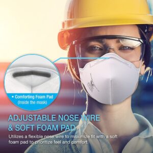 FANGTIAN N95 Mask NIOSH Certified Particulate Respirators Protective Face Mask (Pack of 10, Model FT-N040 / Approval Number TC-84A-7861), 10 Count (Pack of 1)