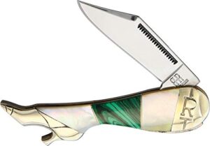 rough rider malachite and pearl small leg knife rr2033