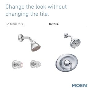 Moen T2138EPBN Eva Collection Posi-Temp Eco-Performance Shower Trim Kit Valve Required, Brushed Nickel