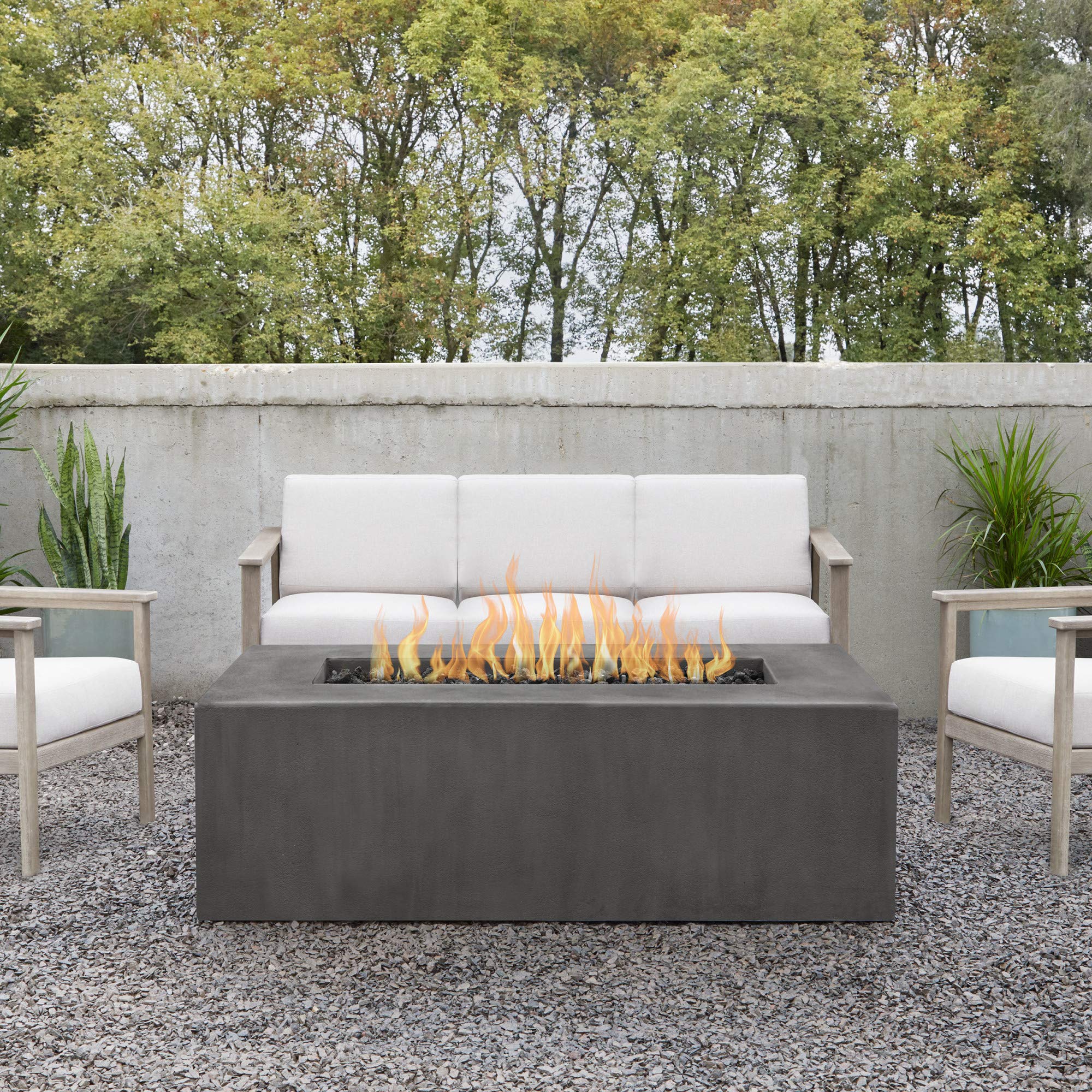 Real Flame Tamarack Casual Rectangle Propane Fire Table by Jensen Co