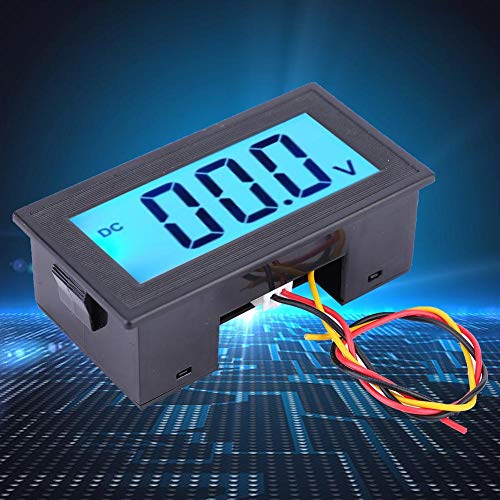 YB5135DB LED Digital Display Voltage Meter LCD Digital Display Three Wire Voltage Meter Monitor Voltmeter Voltage Tester Panel Voltage Monitor (DC0-500V)