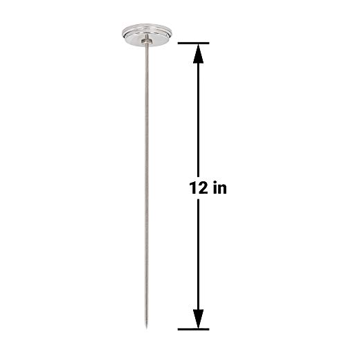 Reotemp 12 Inch Soil & Compost Thermometer with Digital Composting Guide, 32-178 Fahrenheit and Celsius