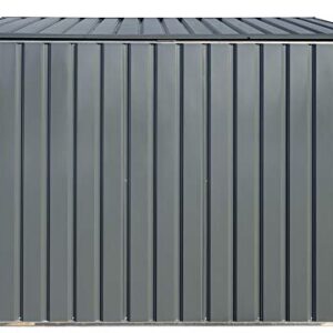 ARROW 6' x 3' Storboss Horizontal Outdoor Padlockable Steel Storage Shed, Charcoal