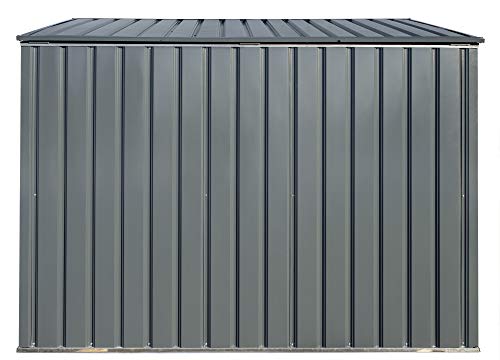 ARROW 6' x 3' Storboss Horizontal Outdoor Padlockable Steel Storage Shed, Charcoal