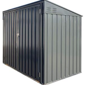 ARROW 6' x 3' Storboss Horizontal Outdoor Padlockable Steel Storage Shed, Charcoal