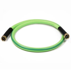 atlantic female to female heavy duty garden hose 5/8 inch x 5 foot green water hose short connection leader hose (5ft female-female)