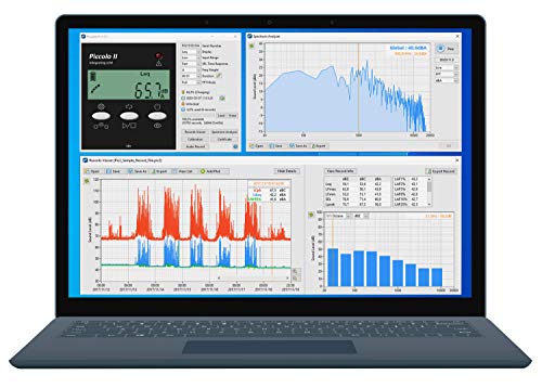 Professional Integrating-Averaging Class 2 Sound Level Meter with Data Logger and Noise Analysis Software