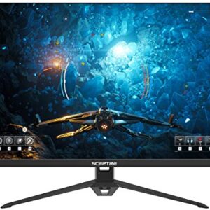 Sceptre 27-inch IPS Gaming Monitor 165Hz 144Hz HDMI DisplayPort 99% sRGB AMD FreeSync FPS RTS Build-in Speakers Machine Black